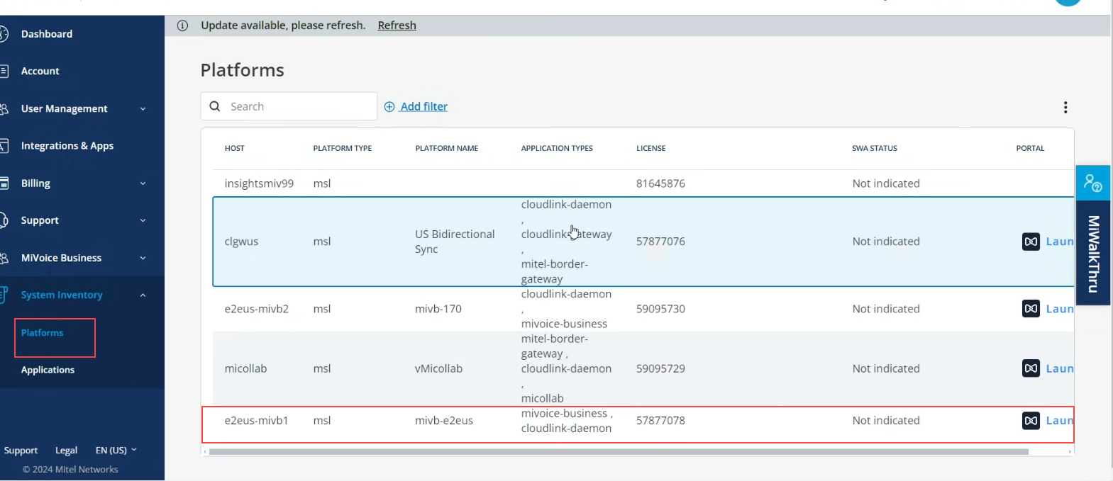 Integration von MiVoice Business